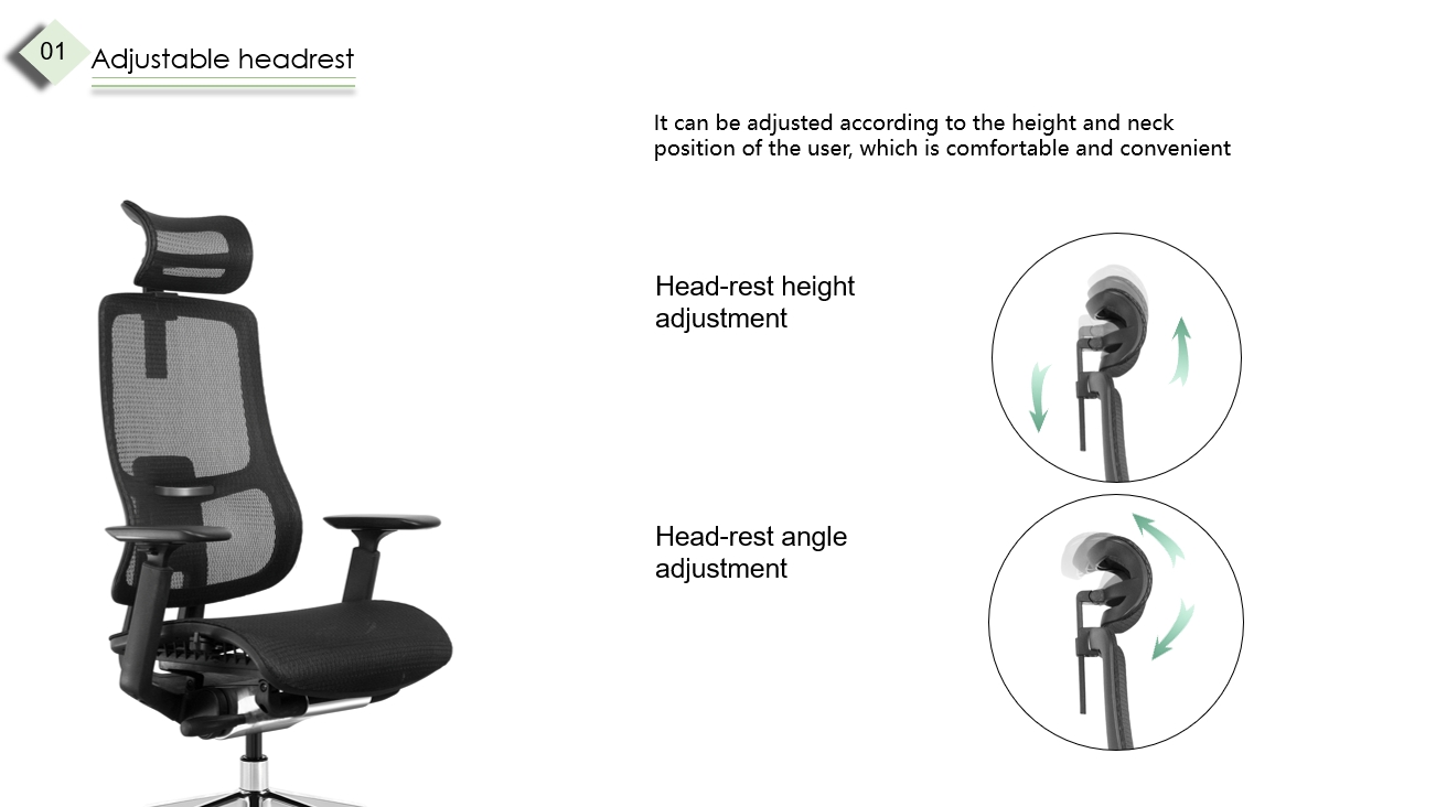 Height & Back Adjustable Ergonomic Office Chair | VASEAT