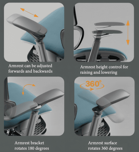 Ergonomic High-Back Work Chair, Adjustable Support | VASEAT